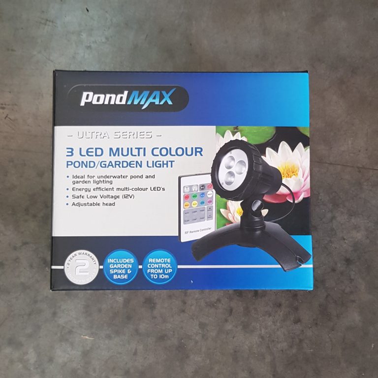 Pondmax 3 LED Multi-Colour Light with Remote - The Pond Shop
