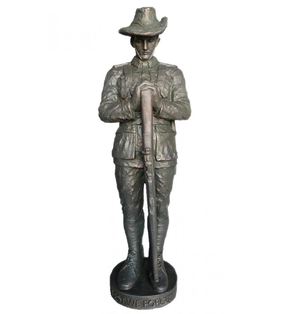 Anzac Statue - Lest We Forget - The Pond Shop