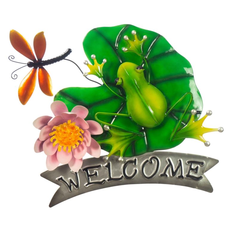 Frog on Lily Welcome Wall Art - The Pond Shop
